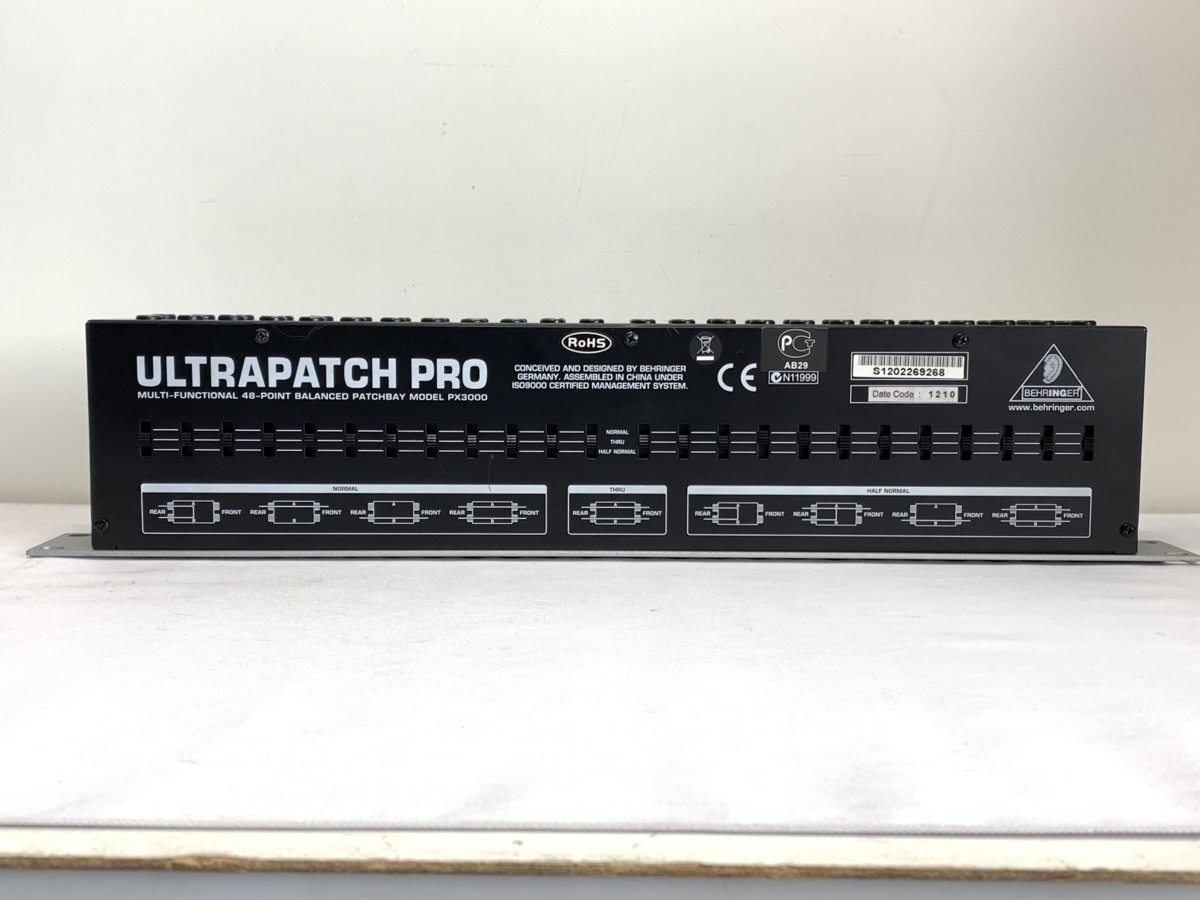 BEHRINGER ベリンガー ULTRAPATCH PRO PX3000 バランス型48ポイントパッチベイ | 出張買取 東京コレクターズ