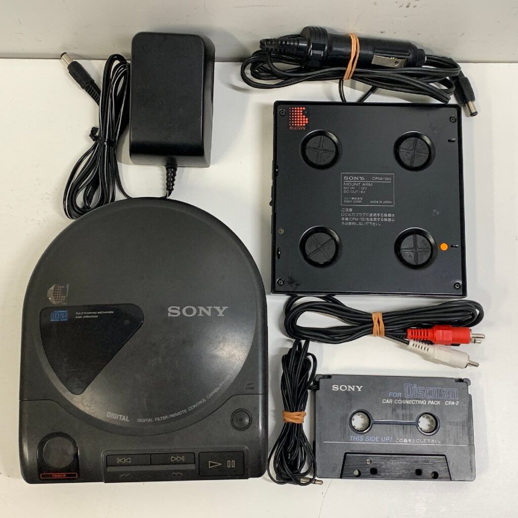 SONY D-600 Discman ソニー ディスクマン 車載アダプター MOUNT ARM CPM-100／CAR CONNECTING ...